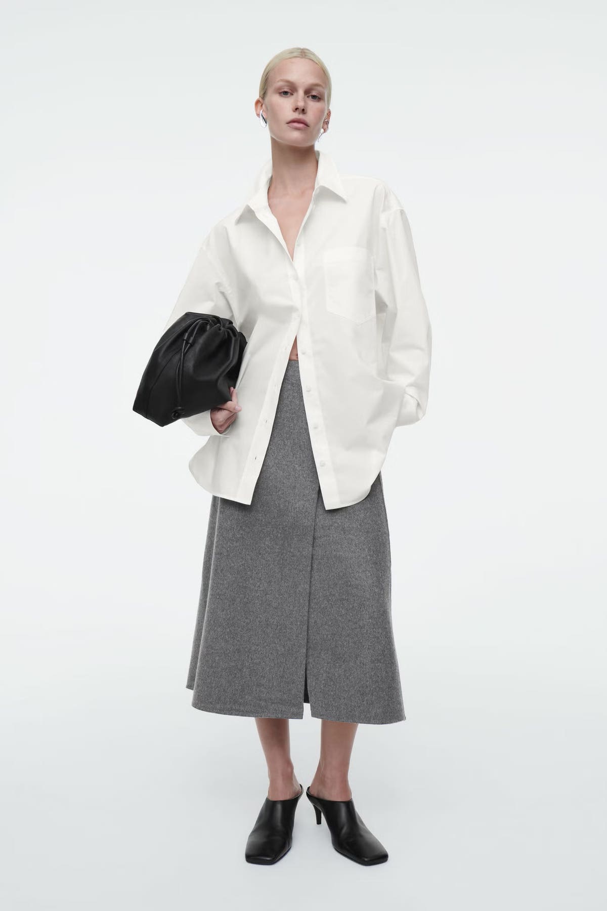 Oversized Curved-hem Shirt | COS Saudi Arabia