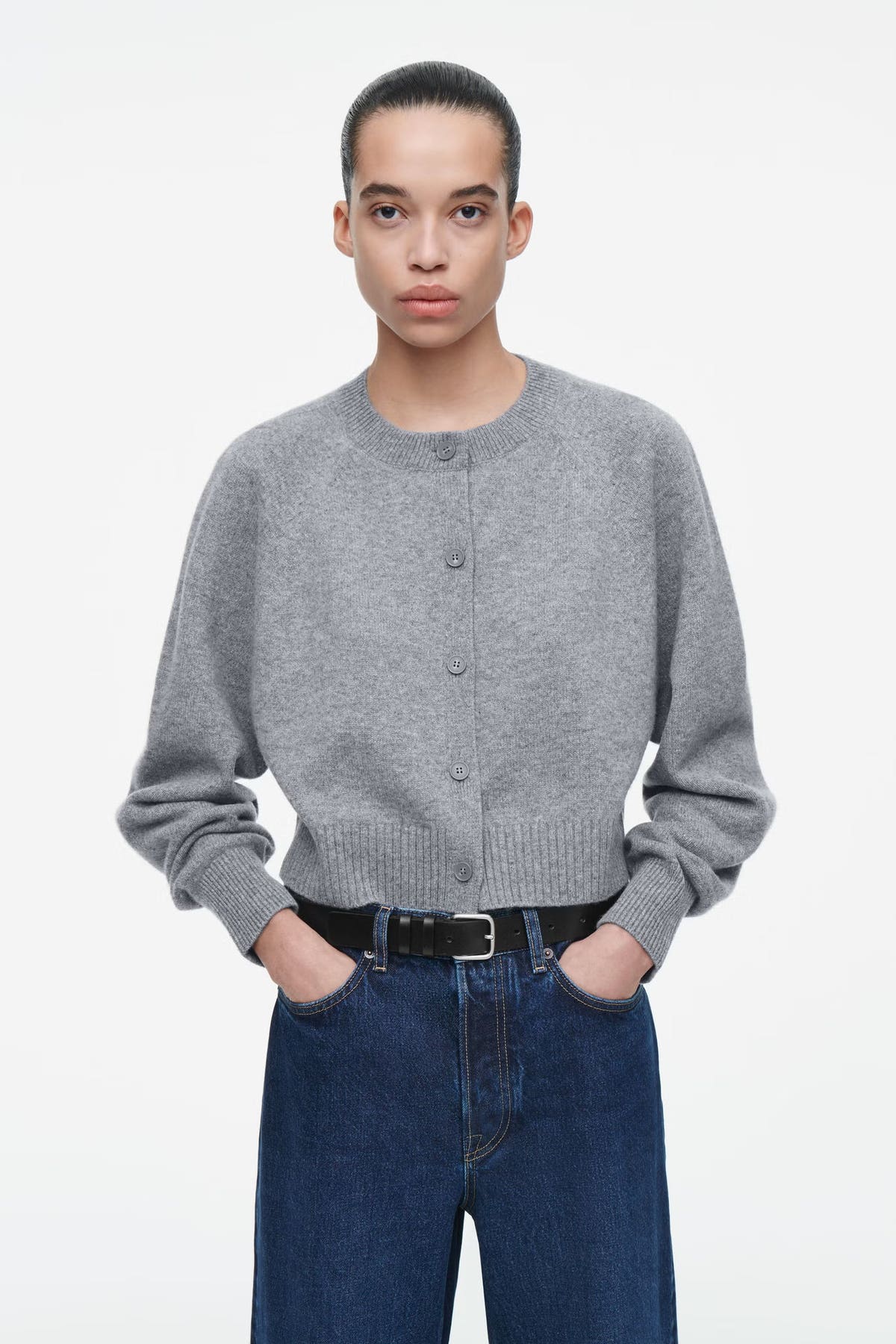 Cropped Wool Cardigan | COS Saudi Arabia