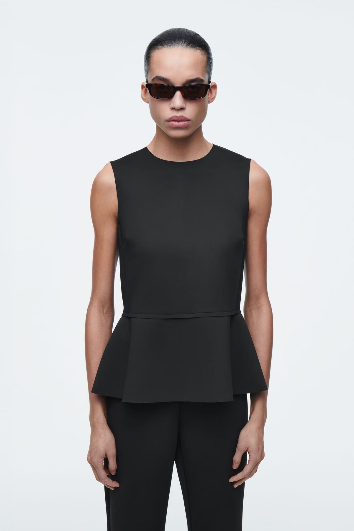 Peplum Scuba Tank Top | COS Saudi Arabia